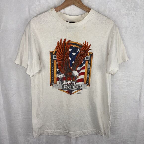 Harley-Davidson | Shirts | Vintage Harley Davidson 991 3d Emblem Born ...